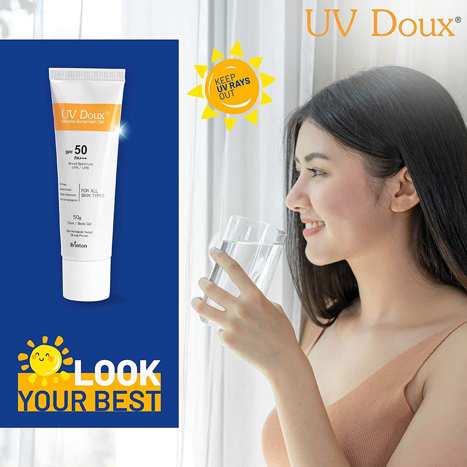 Buy UV DOUX SPF 50 TUBE OF 50GM SUNSCREEN GEL Online & Get Upto 60% OFF at PharmEasy