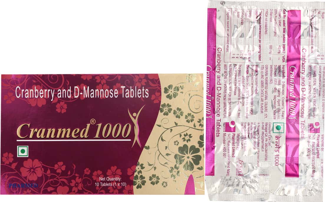 Buy CRANMED 1000MG TABLET 10'S Online & Get Upto 60% OFF at PharmEasy