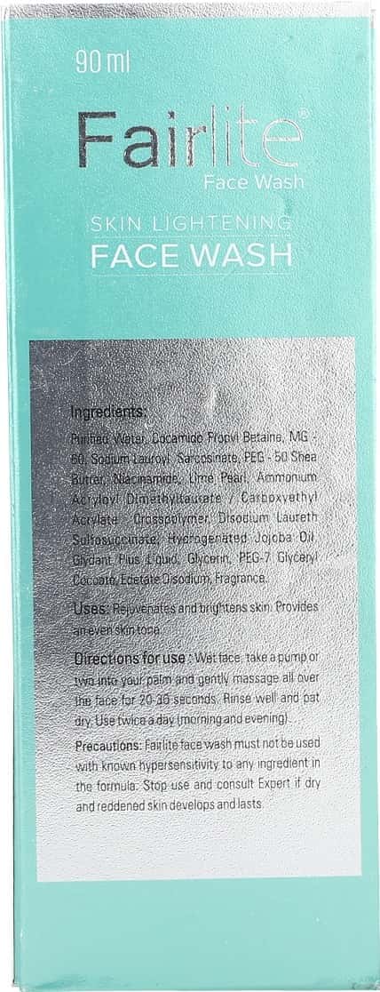 Buy FAIRLITE FACE WASH BOTTLE OF 90 ML Online & Get Upto 60% OFF at ...