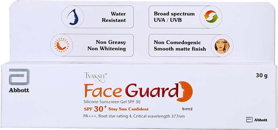 Buy TVAKSH FACE GUARD SPF 50+ PA+++ TUBE OF 30GM GEL Online & Get Upto ...