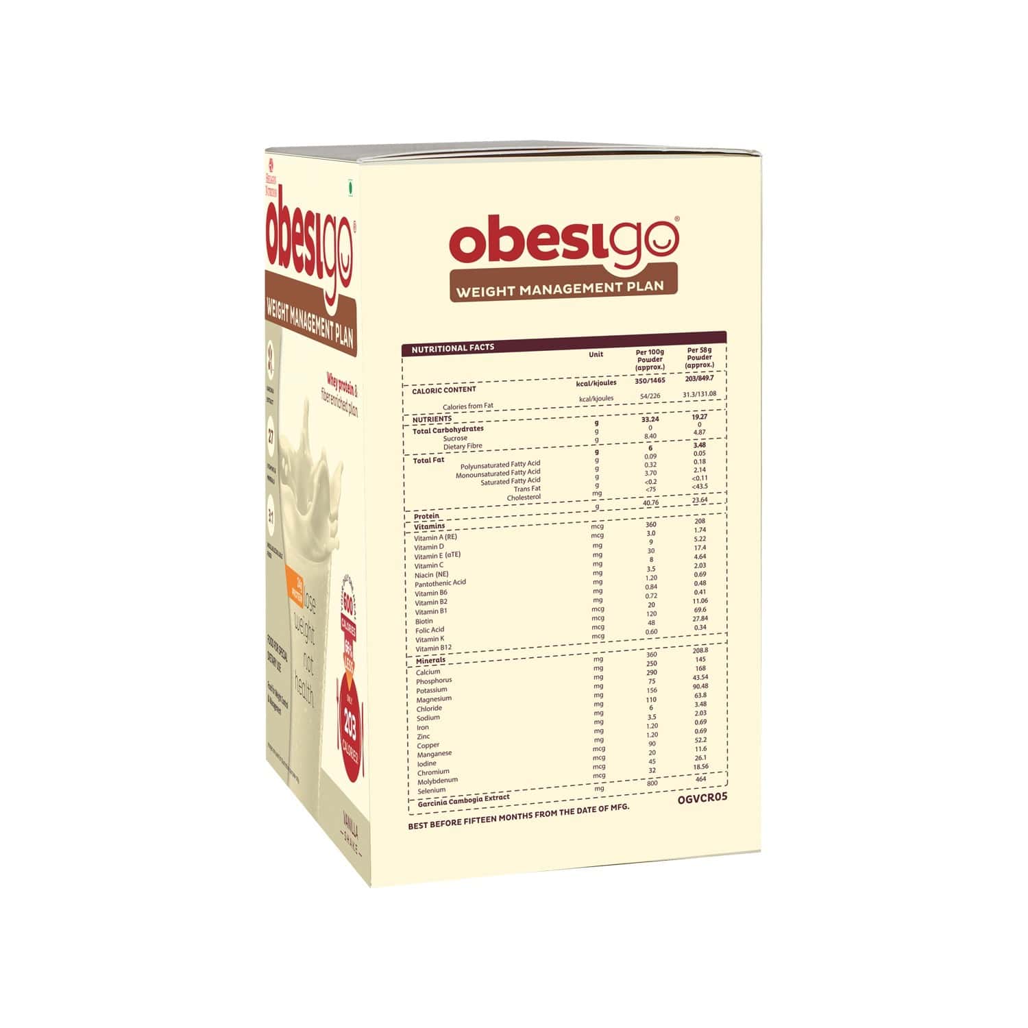 Buy Obesigo Chocolate Fat Burner Powder (Pack Of 7) Box Of 58 G Online ...