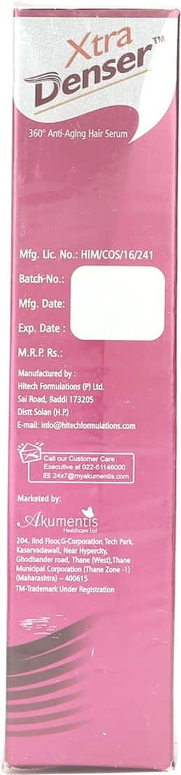 Buy XTRA DENSER BOTTLE OF 50ML HAIR SERUM Online & Get Upto 60% OFF at ...