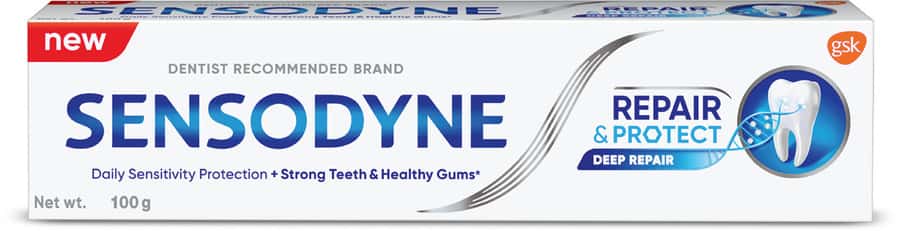 Buy SENSODYNE SENSITIVE REPAIR & PROTECT TOOTHPASTE TUBE OF 70 G Online ...