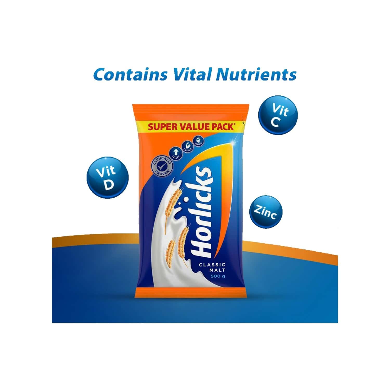 Buy Horlicks Classic Malt Nutrition Drink Refill Of 1 Kg Online & Get ...