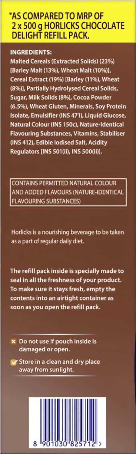 Buy HORLICKS NUTRITION DRINK CHOCOLATE CARTON 1 KG Online & Get Upto 60 ...