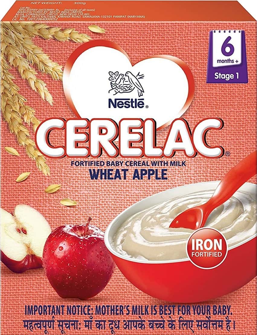 Buy NESTLE CERELAC BABY CEREAL WITH MILK, WHEAT APPLE FROM 6 MONTHS ...