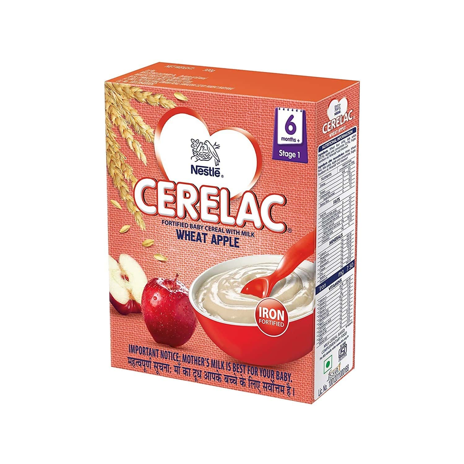 Buy NESTLE CERELAC BABY CEREAL WITH MILK, WHEAT APPLE FROM 6 MONTHS ...