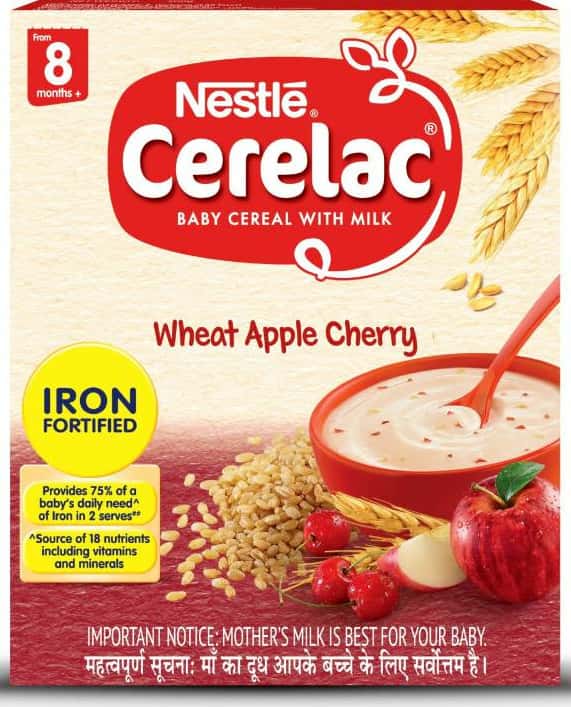 Buy Nestle Cerelac Stage 2 - Wheat Apple Cherry - Refill Online at Flat ...