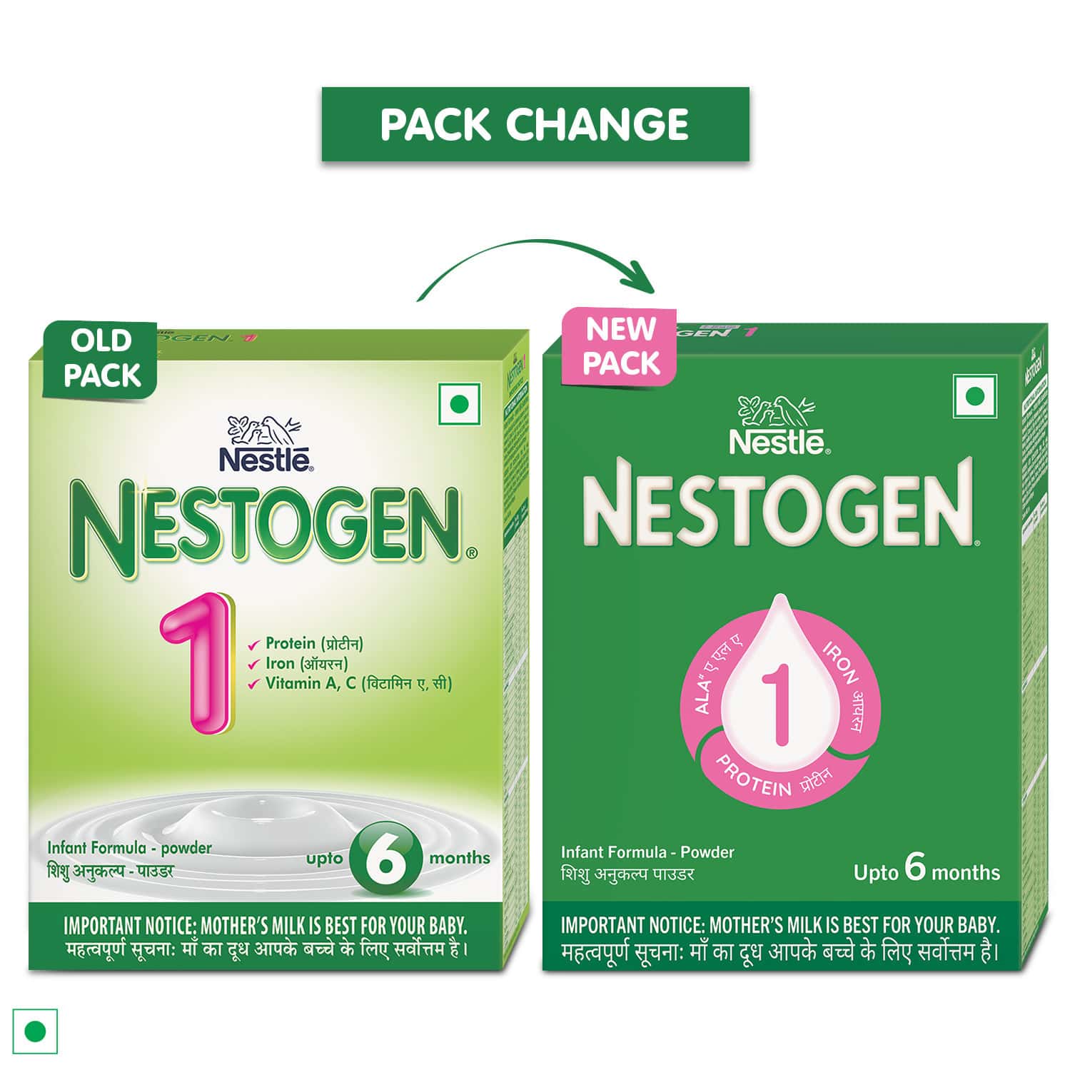 Buy NESTLE NESTOGEN INFANT FORMULA POWDER STAGE-1(UPTO 6 MONTHS)- 400G ...