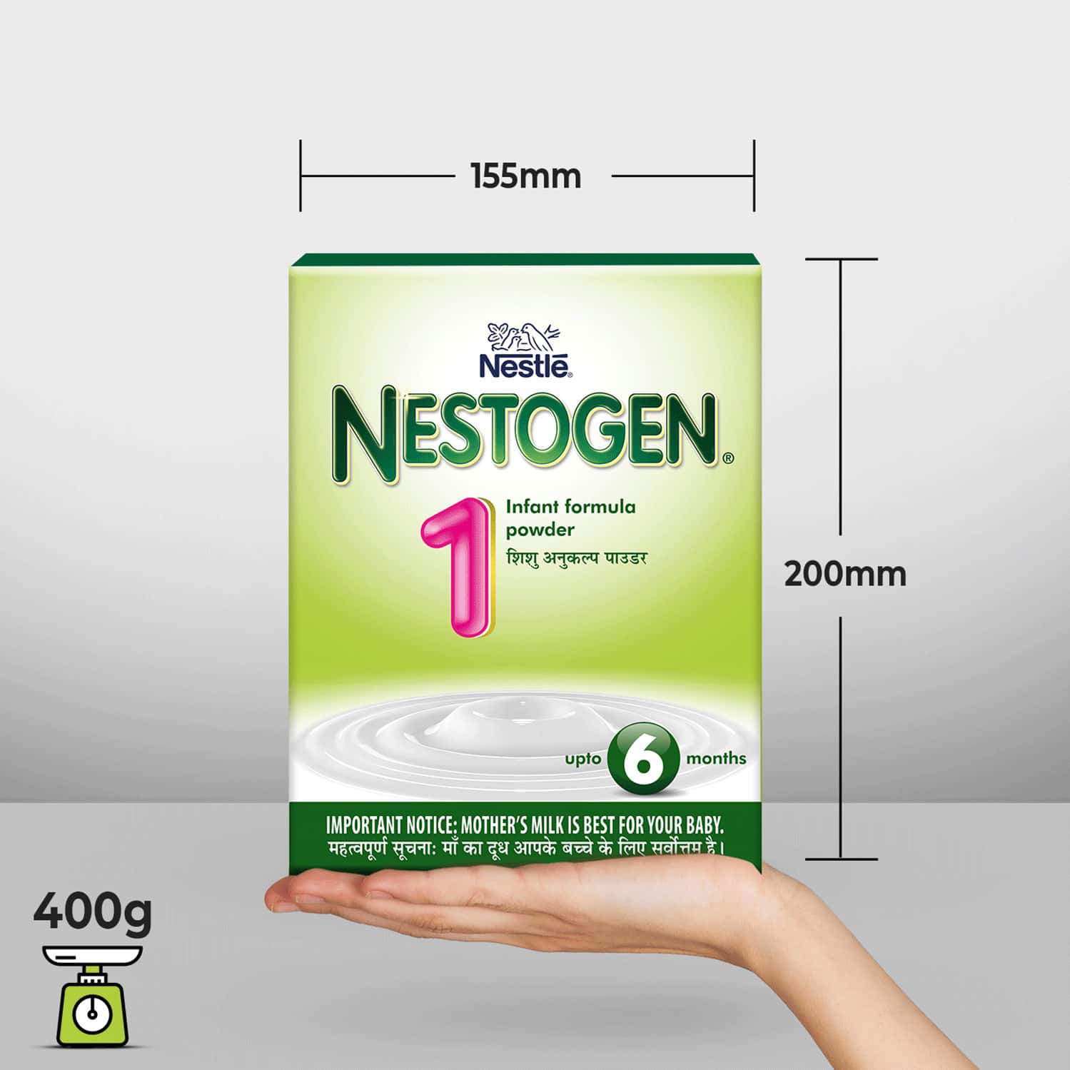 Buy NESTLE NESTOGEN INFANT FORMULA POWDER STAGE-1(UPTO 6 MONTHS)- 400G ...
