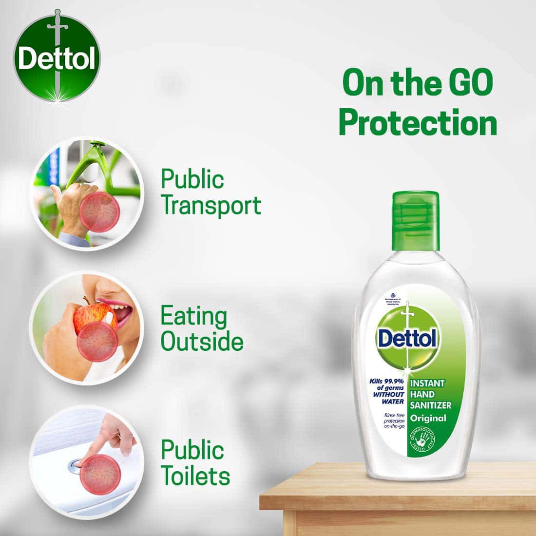 Buy Dettol Instant Original Hand Sanitizer Bottle Of 50 Ml Online at ...