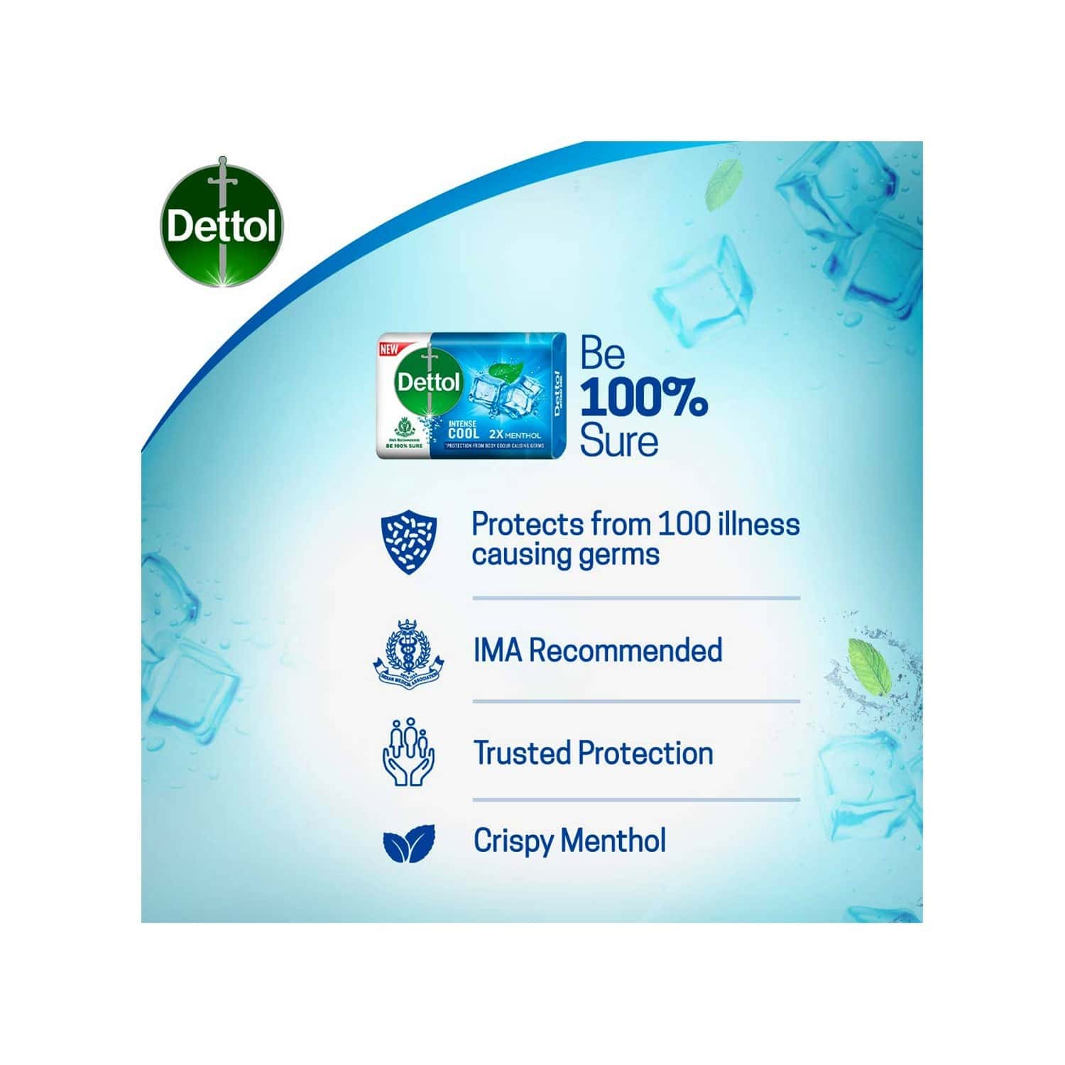 Buy DETTOL GERM PROTECTION SOAP COOL - 125 G Online & Get Upto 60% OFF ...