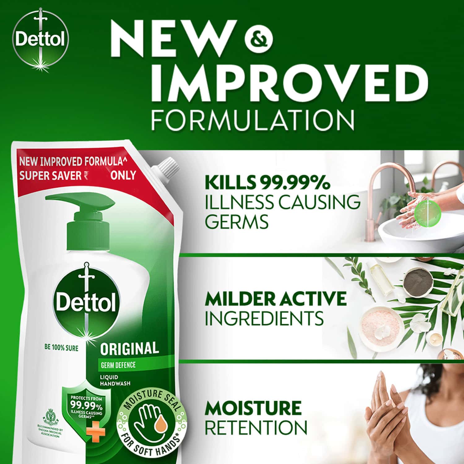 Buy DETTOL LIQUID HANDWASH REFILL - ORIGINAL HAND WASH- 675ML|GERM ...