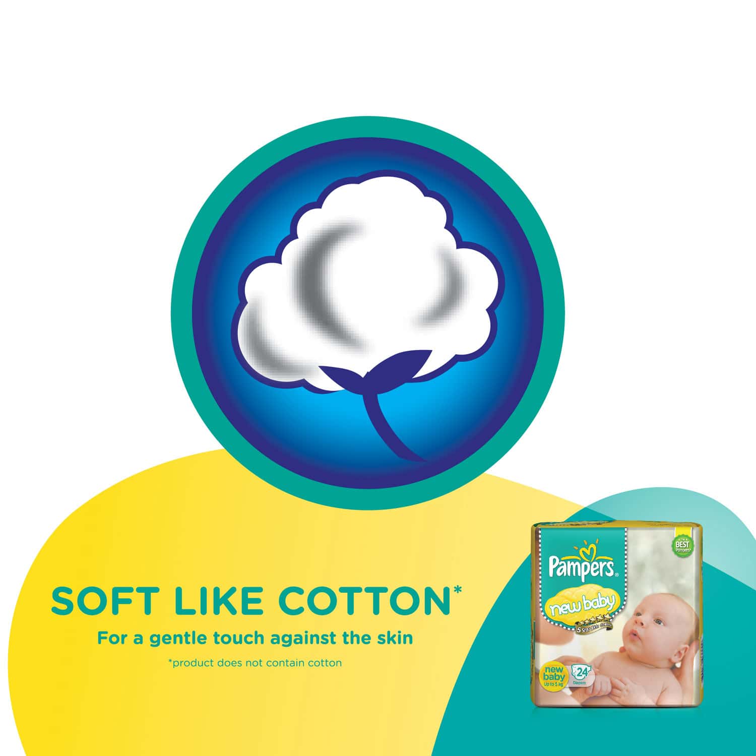Buy Pampers Active Baby Diaper Size New Born Packet Of 24 Online at ...