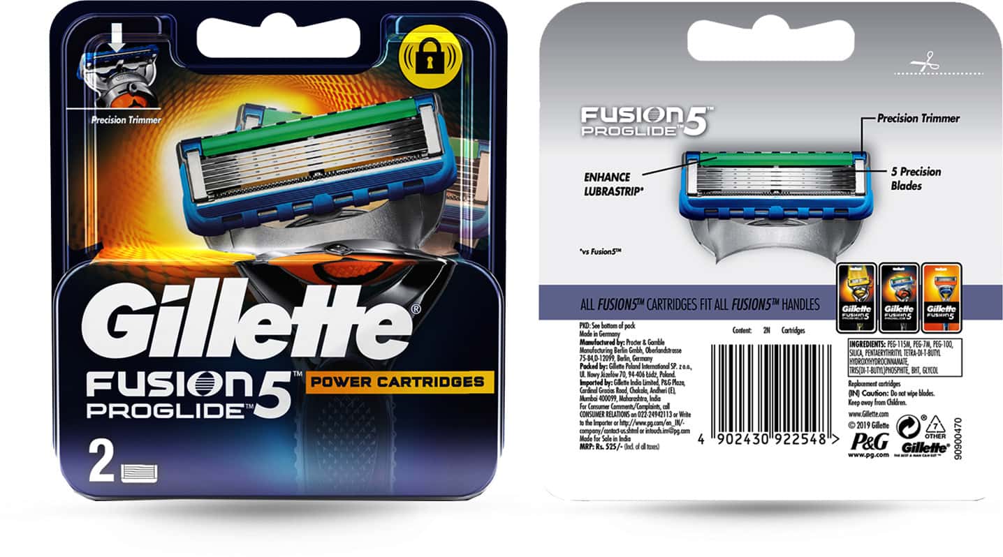 Buy GILLETTE FUSION PROGLIDE FLEX BALL MANUAL SHAVING RAZOR BLADES ...