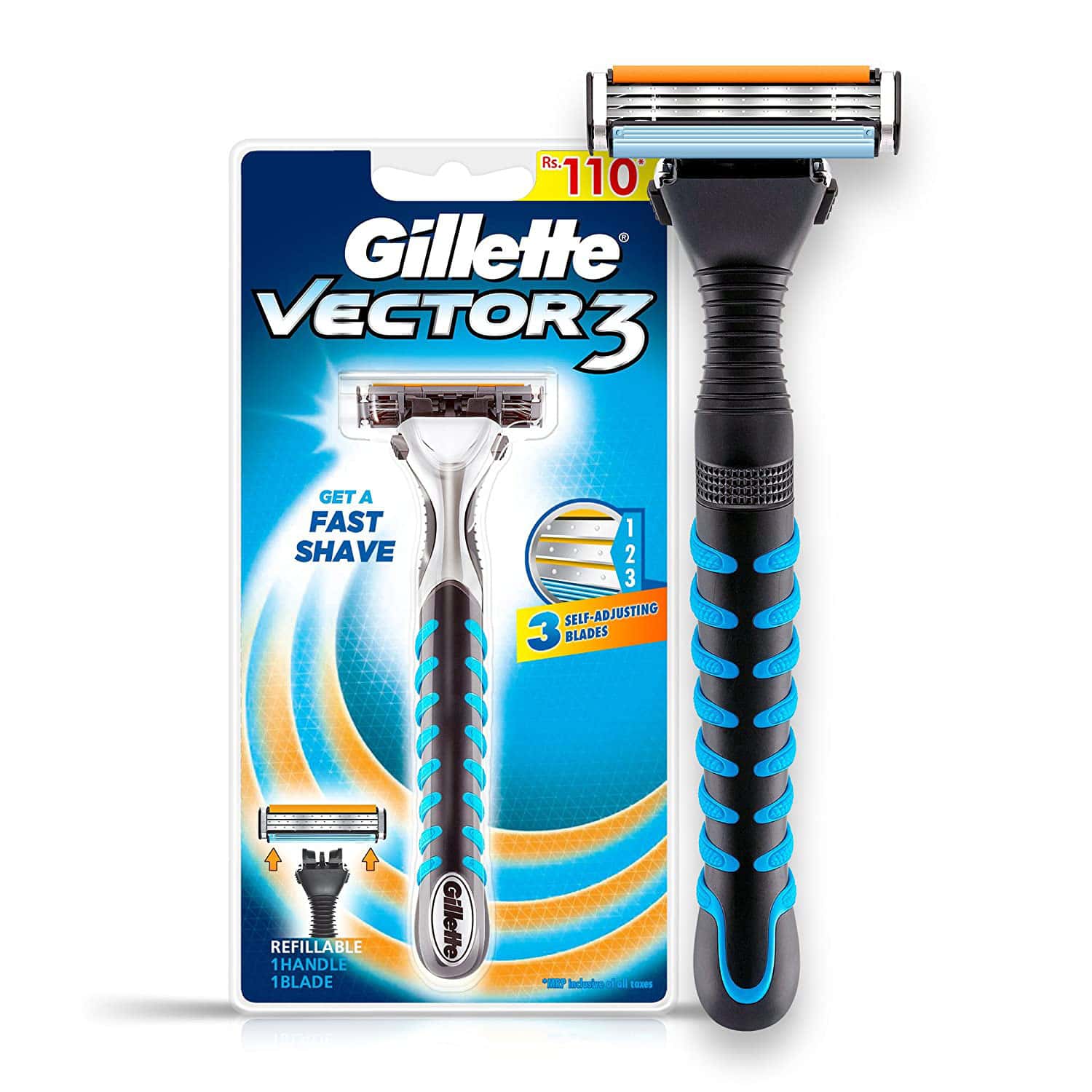 Buy Gillette Vector 3 Manual Shaving Razor Online at Flat 18% OFF ...