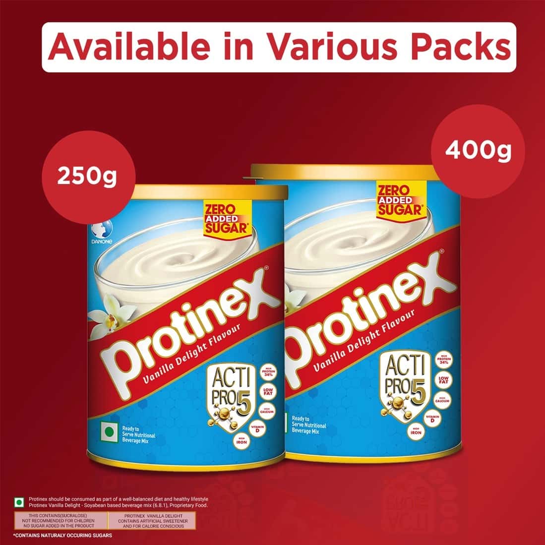 Buy PROTINEX VANILLA DELIGHT NUTRITION DRINK TIN OF 250 G Online & Get ...