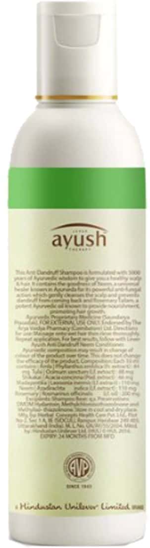 Buy LEVER AYUSH SHAMPOO, ANTI DANDRUFF NEEM 175 ML Online & Get Upto 60 ...