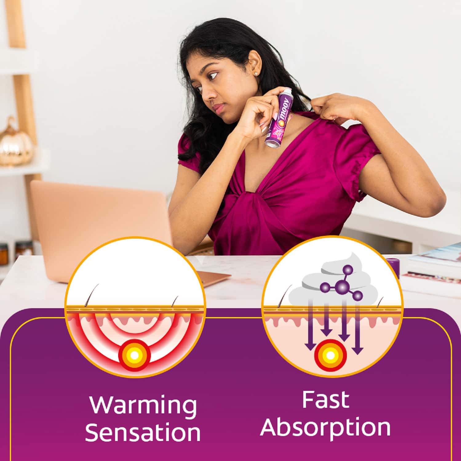 Buy MOOV PAIN RELIEF SPECIALIST ACTIVE (35G + 15G FREE) SPRAY 50GM ...