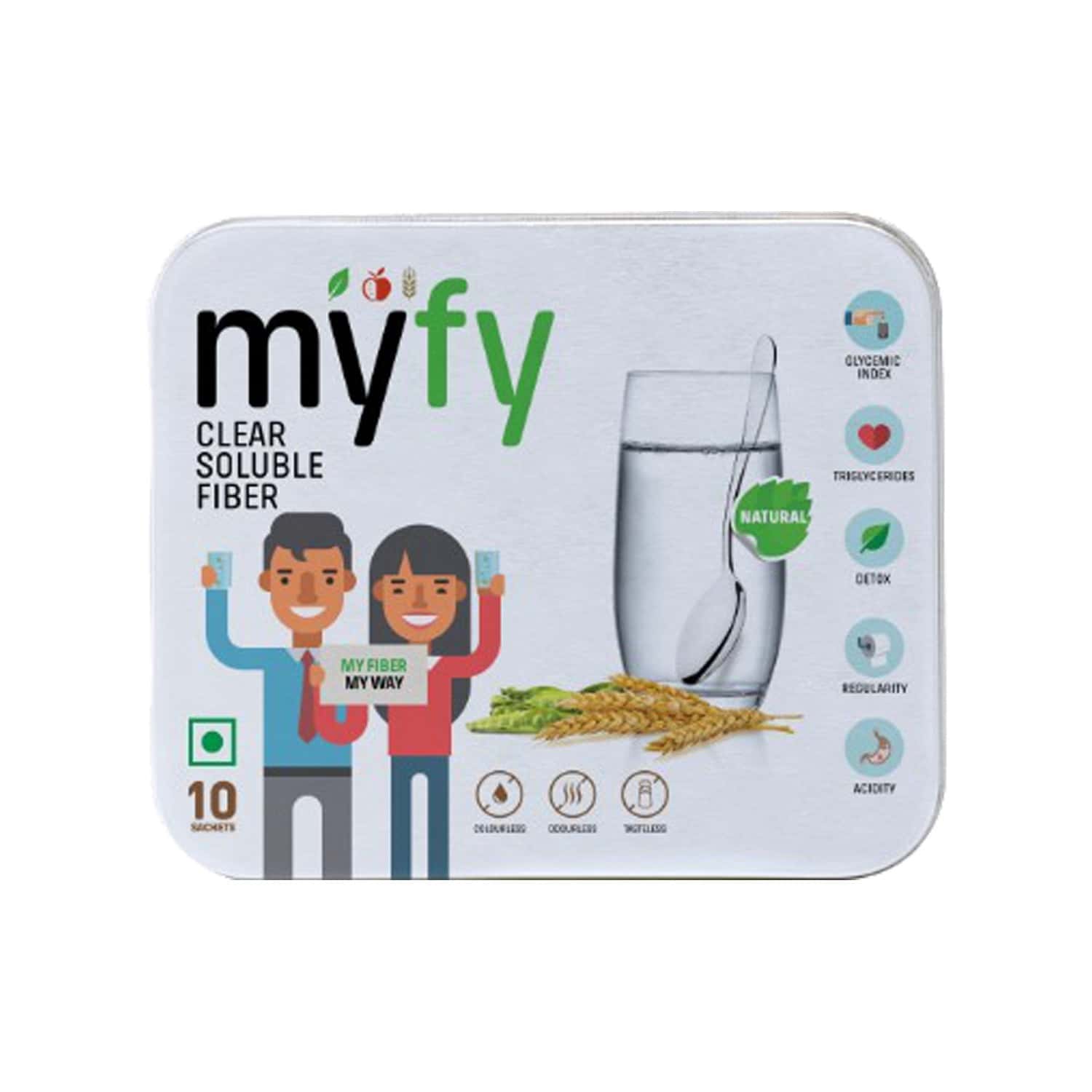 Buy MYFY CLEAR SOLUBLE FIBER 10 SACHETS, 10X5 GM Online & Get Upto 60% ...