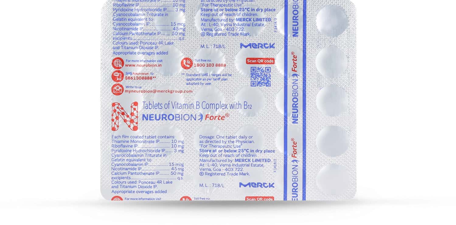 Buy NEUROBION FORTE TABLET 30'S Online & Get Upto 60% OFF at PharmEasy