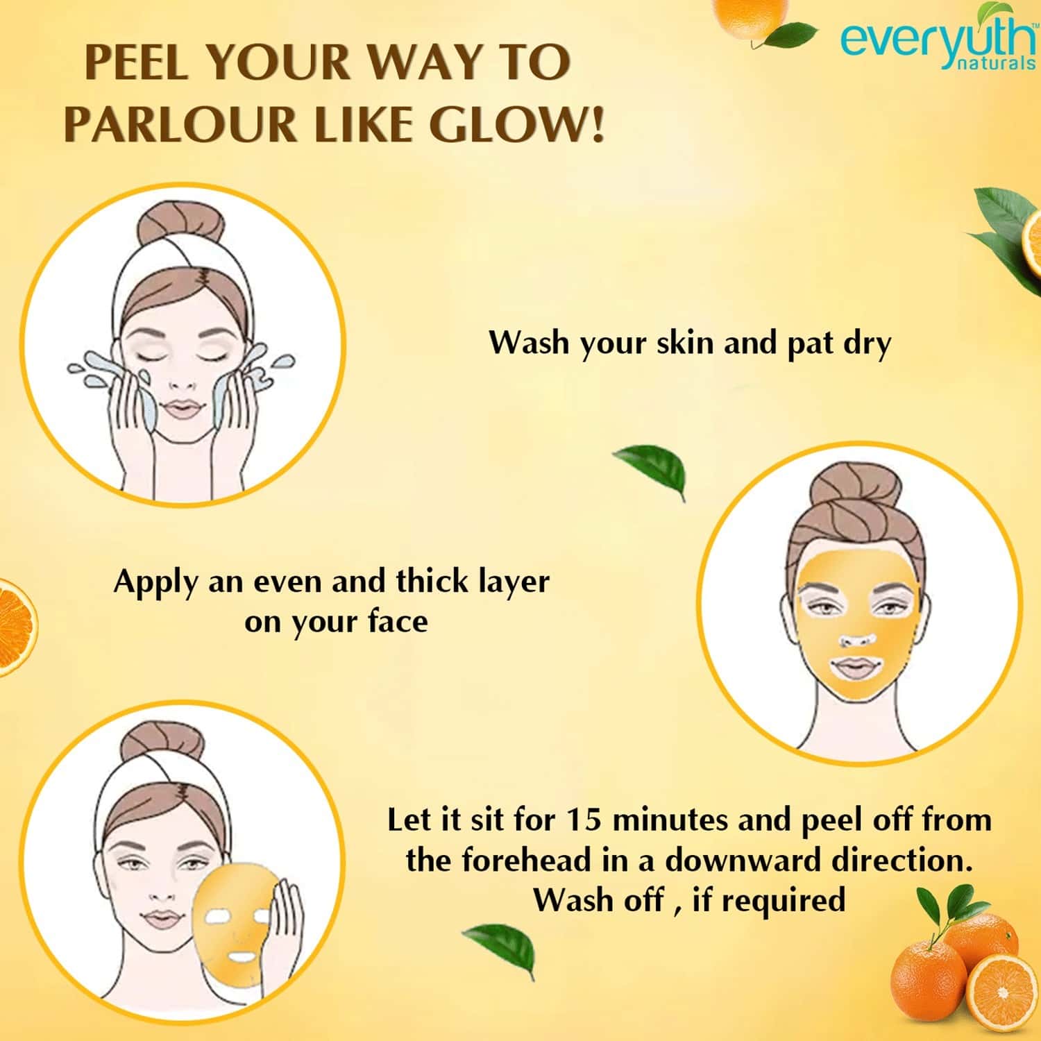 Buy EVERYUTH NATURALS ORANGE PEEL-OFF MASK WITH NANO MULTI VIT A 90 GM ...