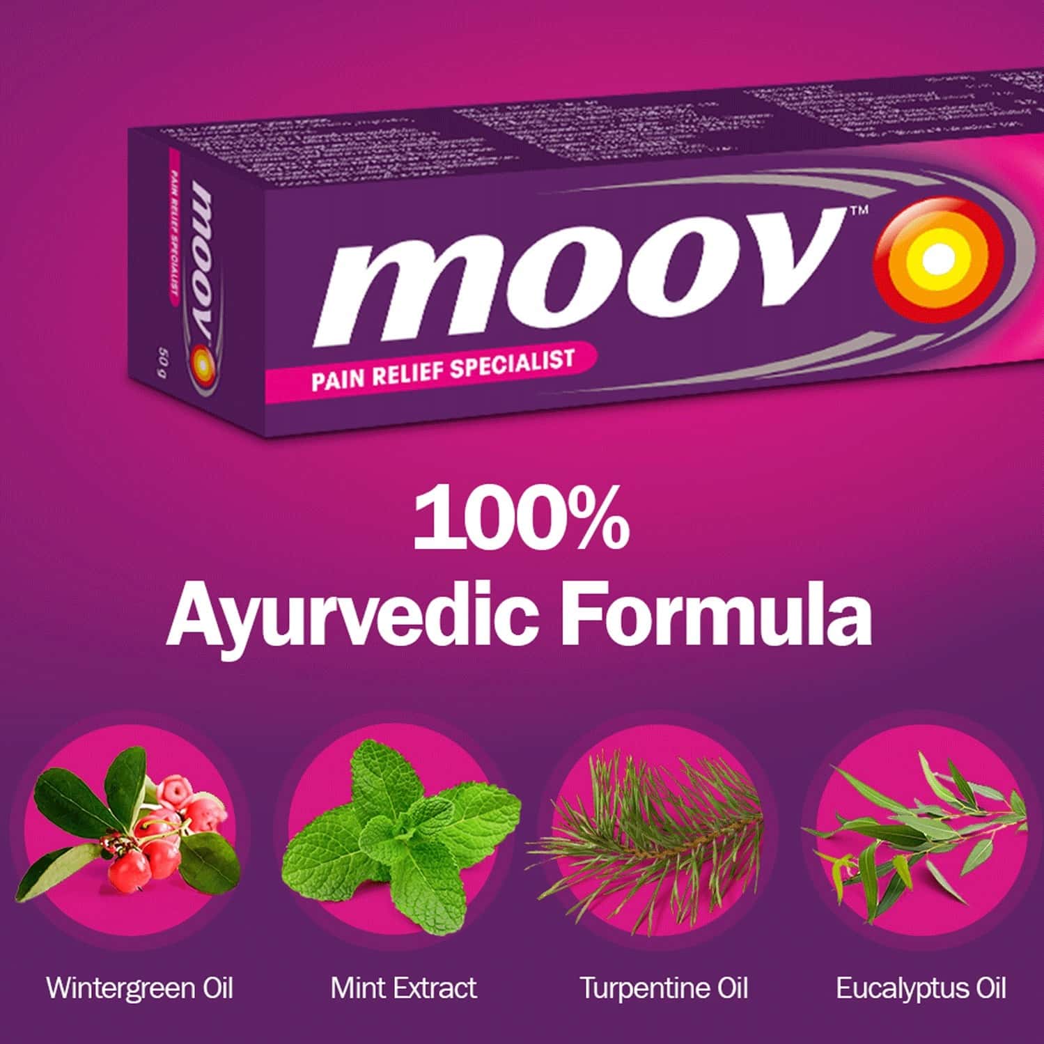 Buy MOOV INSTANT PAIN RELIEF CREAM - 10G | SUITABLE FOR BACK PAIN ...