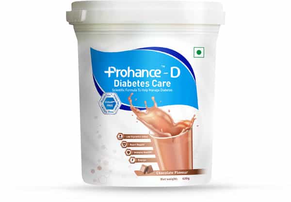 Buy PROHANCE D CHOCOLATE DIABETES CARE POWDER SUGAR FREE BOTTLE OF 400 ...