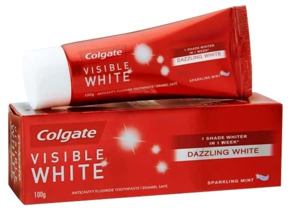 Buy Colgate Visible White Sparking Mint Whitening Toothpaste Tube Of ...