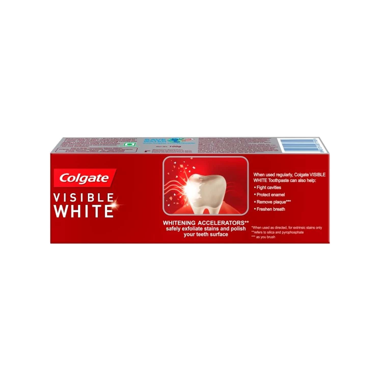 Buy COLGATE VISIBLE WHITE SPARKING MINT WHITENING TOOTHPASTE TUBE OF ...