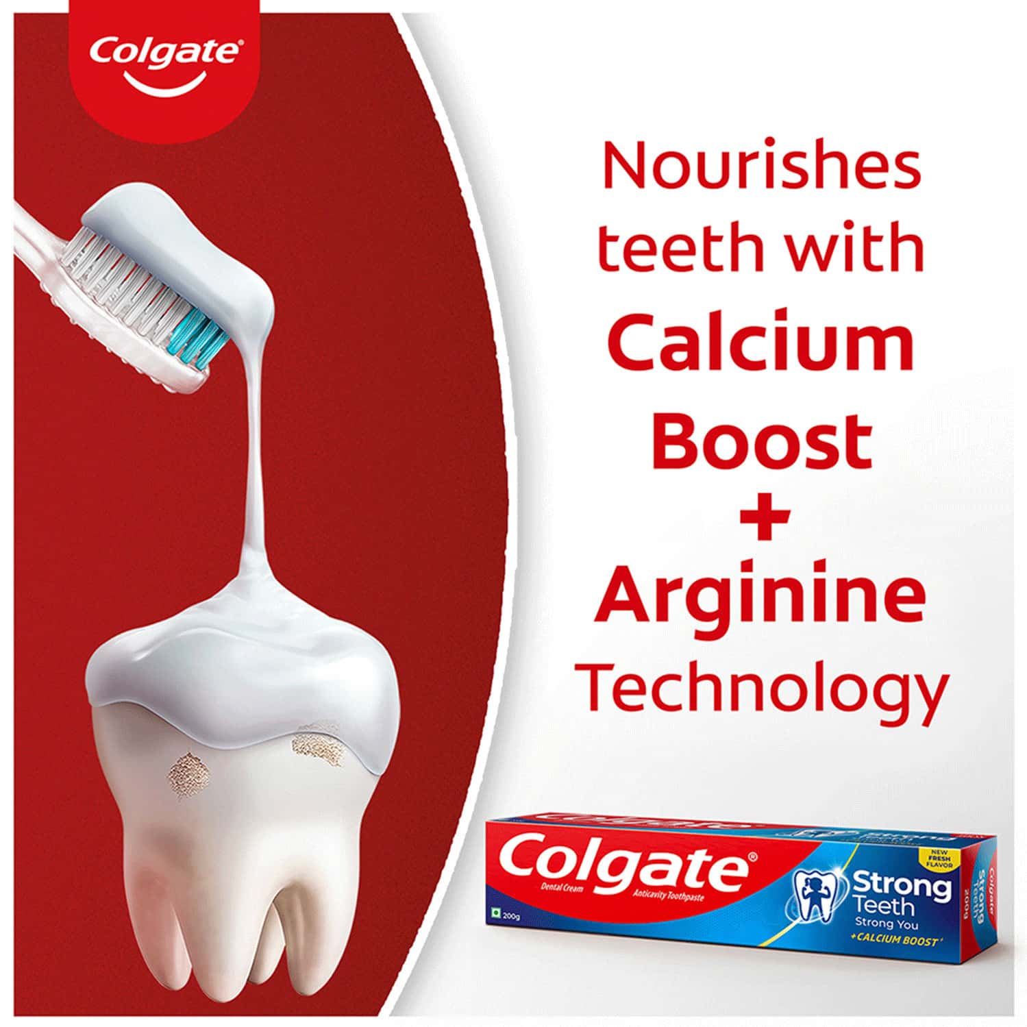 Buy COLGATE STRONG TEETH TOOTHPASTE TUBE OF 500 G SAVER PACK Online ...
