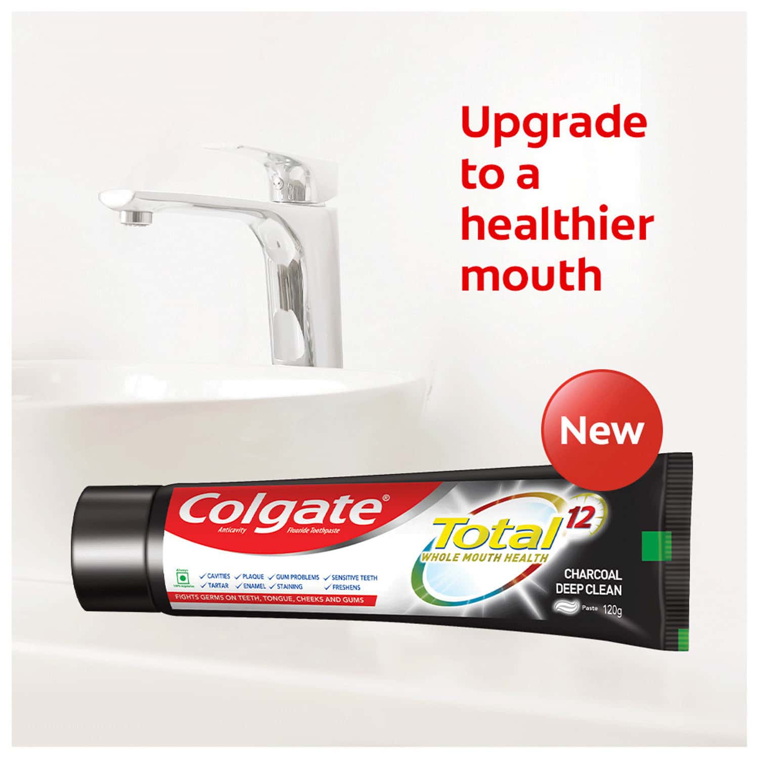 Buy COLGATE TOOTHPASTE - TOTAL CHARCOAL - 120 G - ADVANCED PROTECTION ...