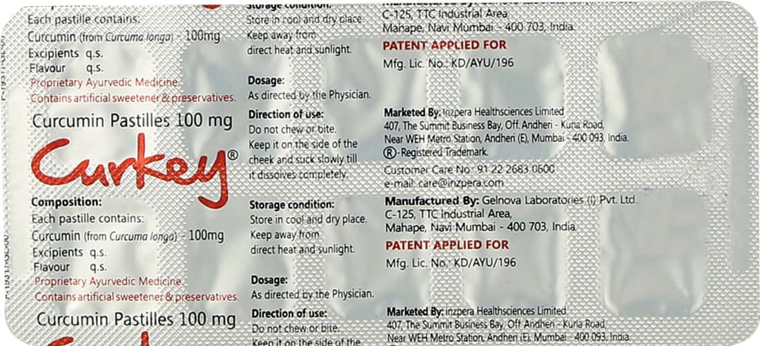 Buy CURKEY 100MG STRIP OF 10 PASTILLES Online & Get Upto 60% OFF at ...