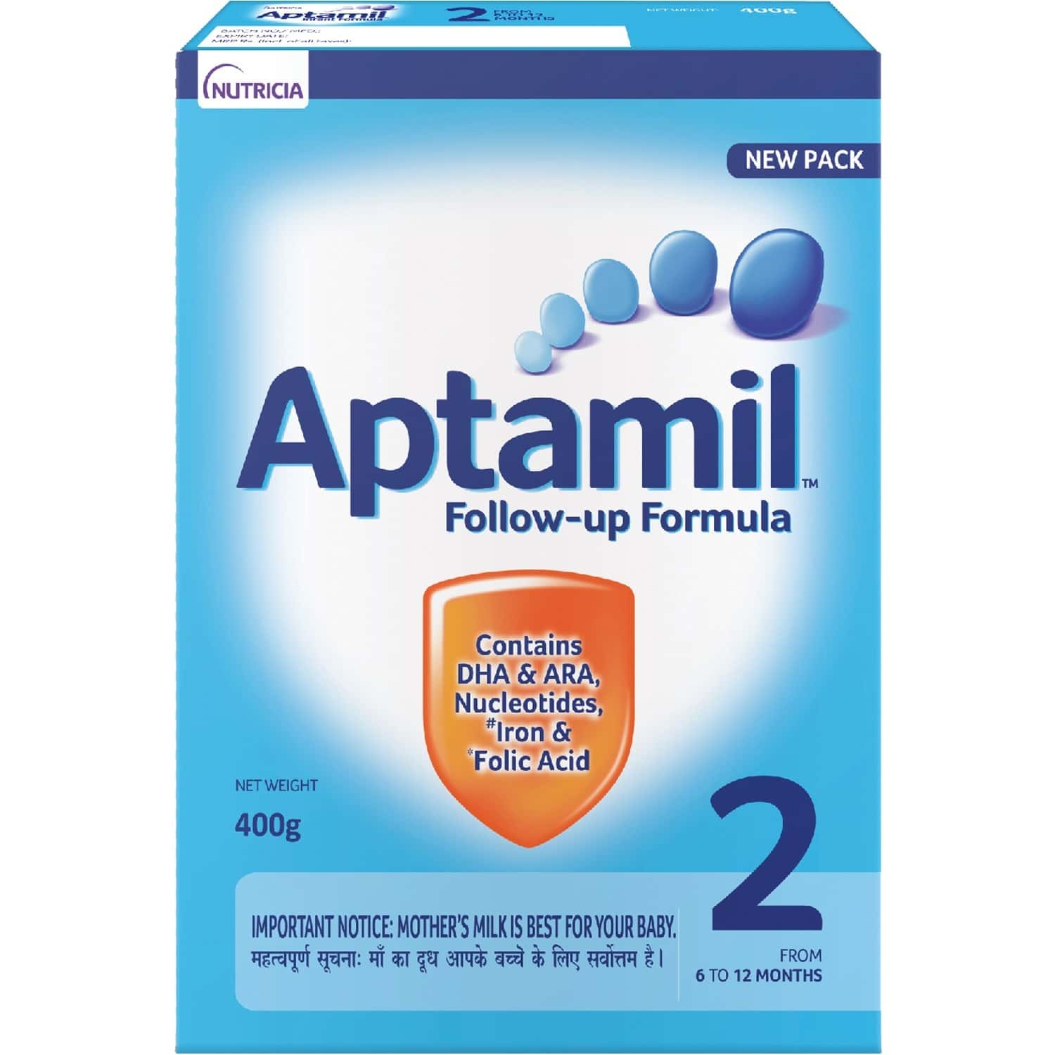Buy APTAMIL BABY FOOD STAGE 2 FOLLOW-UP FORMULA BOX OF 400 G Online ...