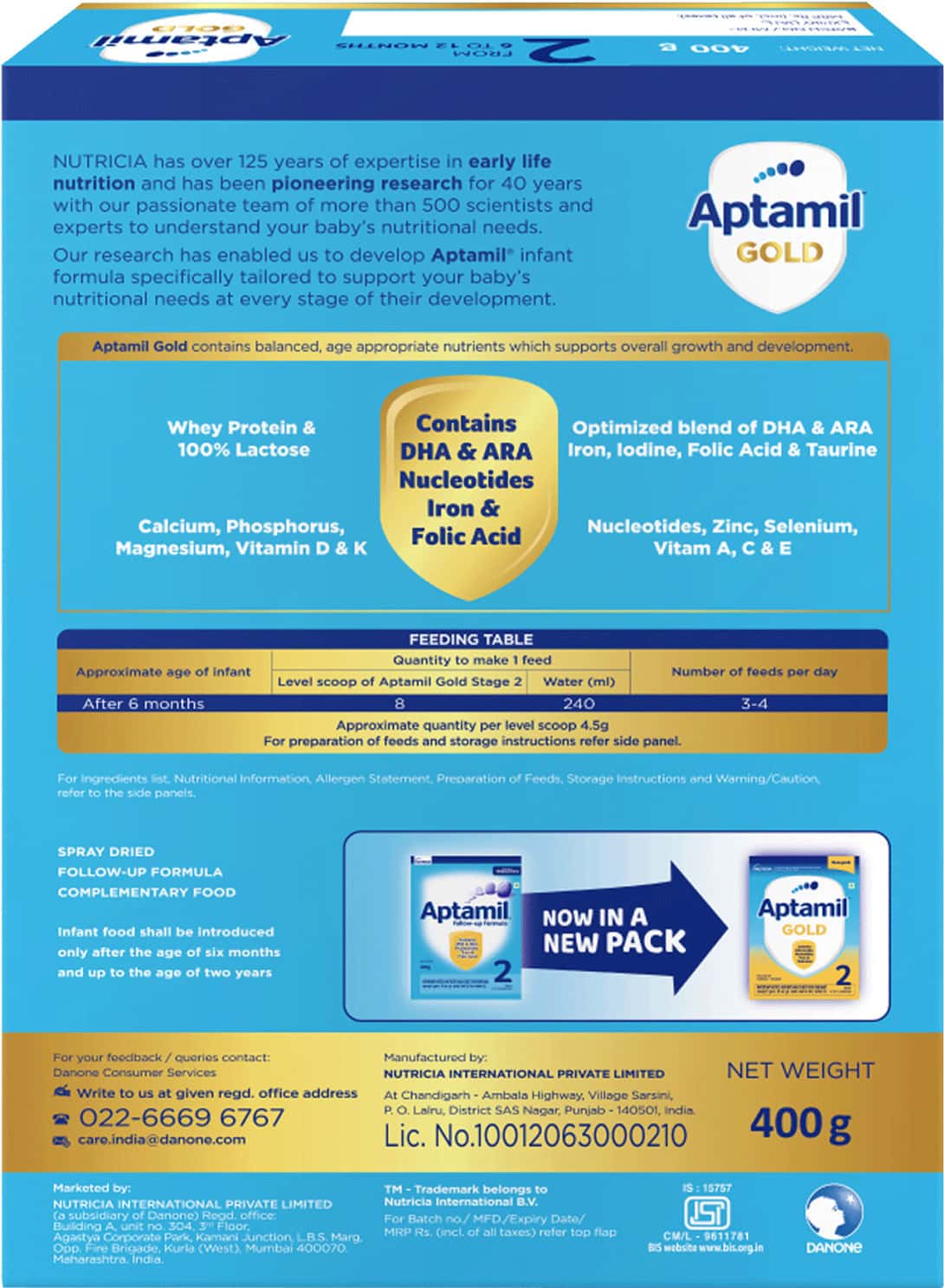 Buy APTAMIL GOLD 2 FOLLOW UP INFANT FORMULA POWDER (AFTER 6 MONTHS ...