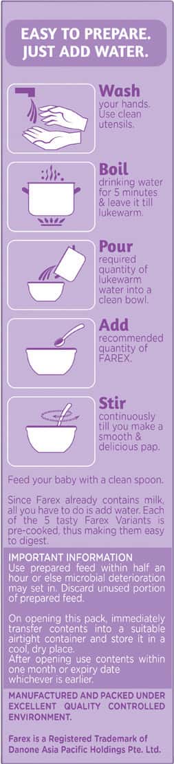 Buy FAREX MULTI CEREAL MIXED FRUITS BABY FOOD (10 MONTHS +) REFILL OF ...