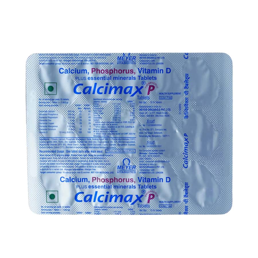 Buy CALCIMAX TOTAL STRIP OF 15 TABLETS Online & Get Upto 60% OFF at ...