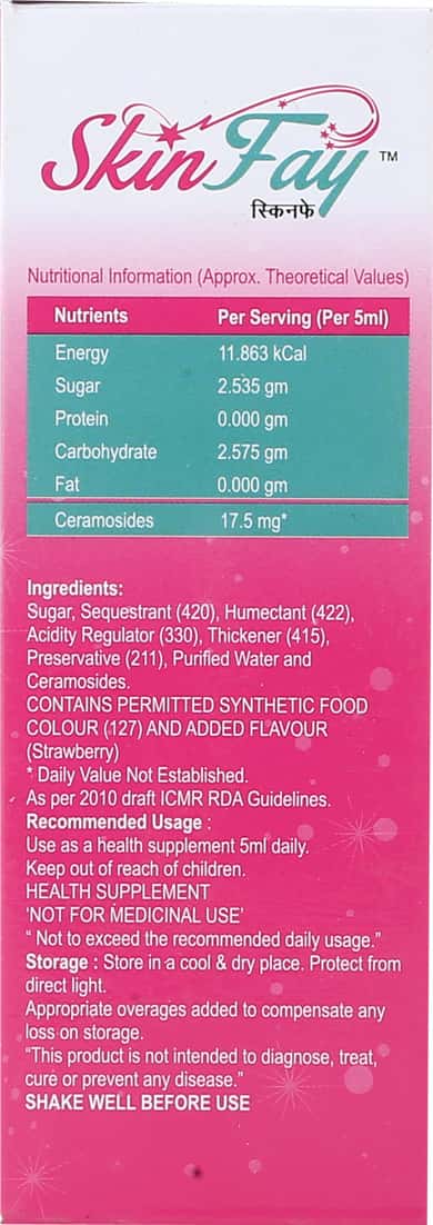 Buy SKIN FAY SYRUP 100ML Online & Get Upto 60% OFF at PharmEasy