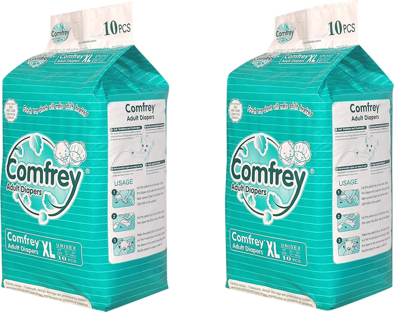 Buy COMFREY ADULT DIAPERS XL - 10 UNITS Online & Get Upto 60% OFF at ...