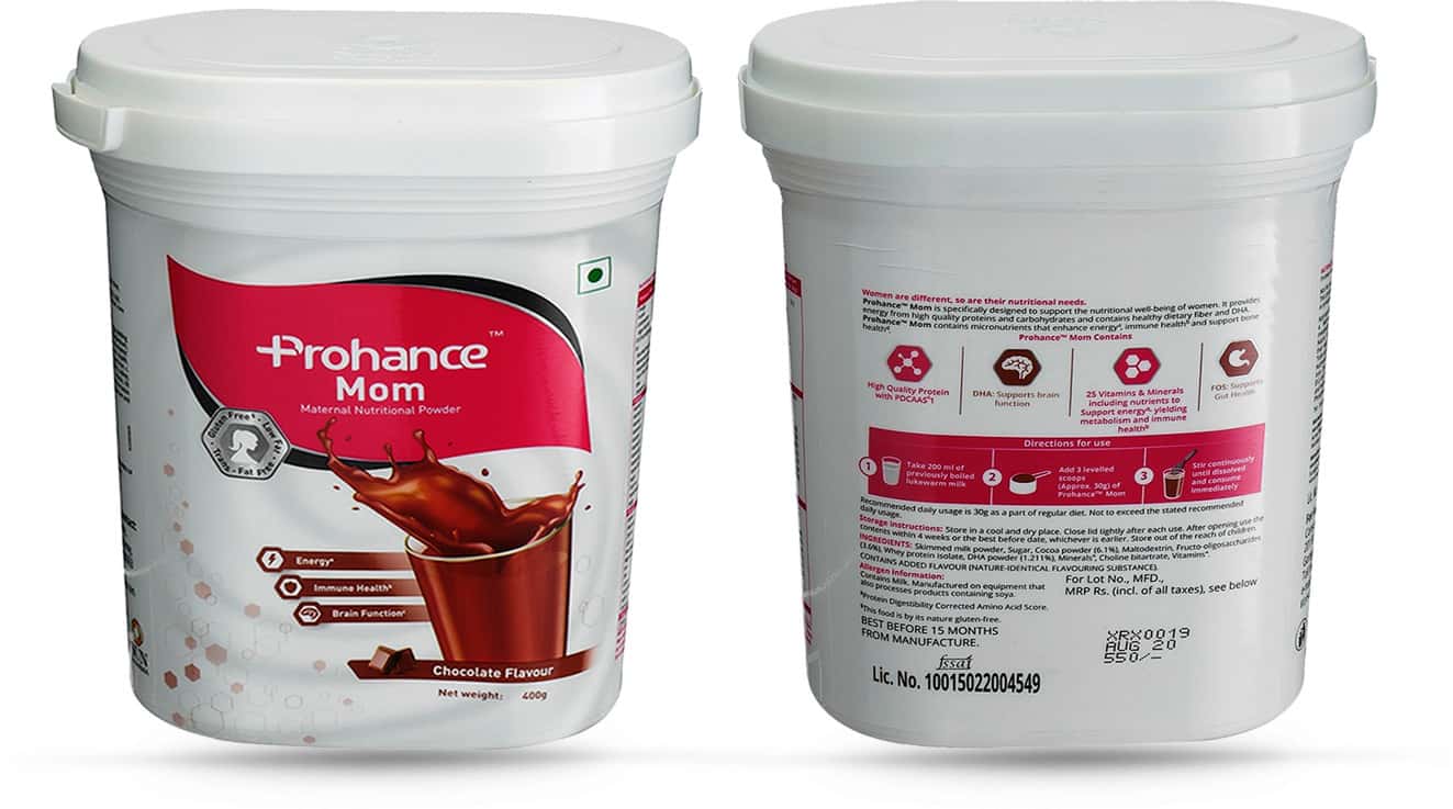 Buy PROHANCE MOM CHOCOLATE NUTRITION DRINK JAR OF 400 G Online & Get ...