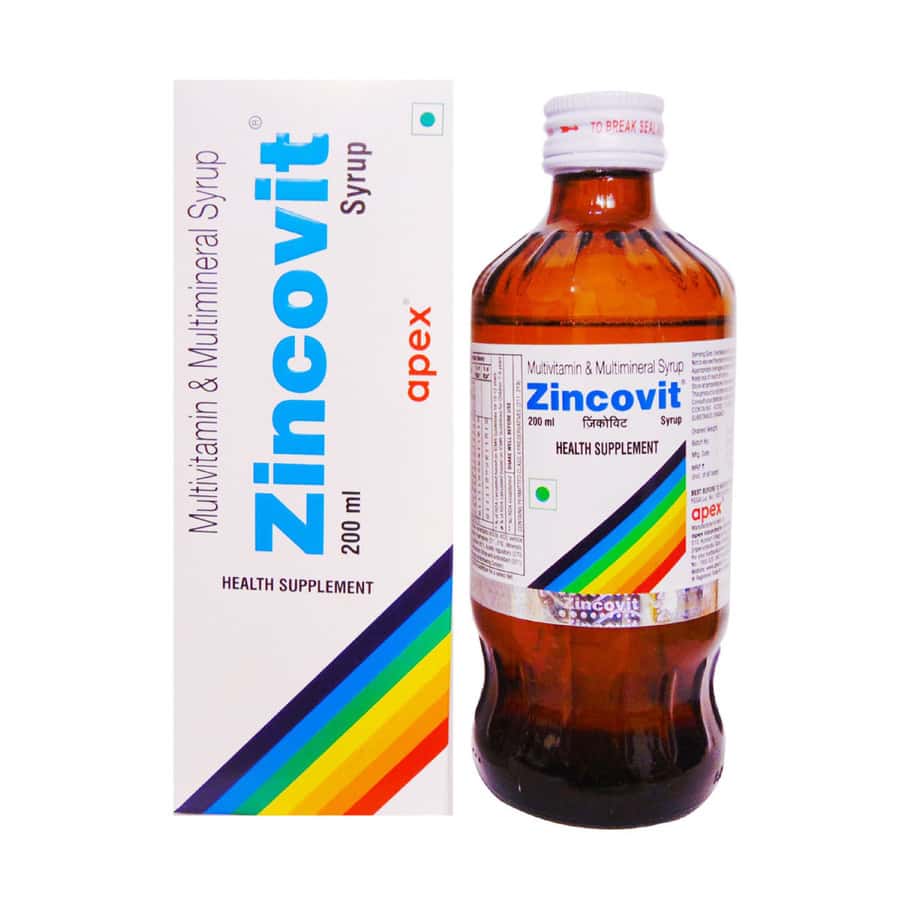 Buy ZINCOVIT BOTTLE OF 200ML SYRUP (GREEN) Online & Get Upto 60% OFF at ...