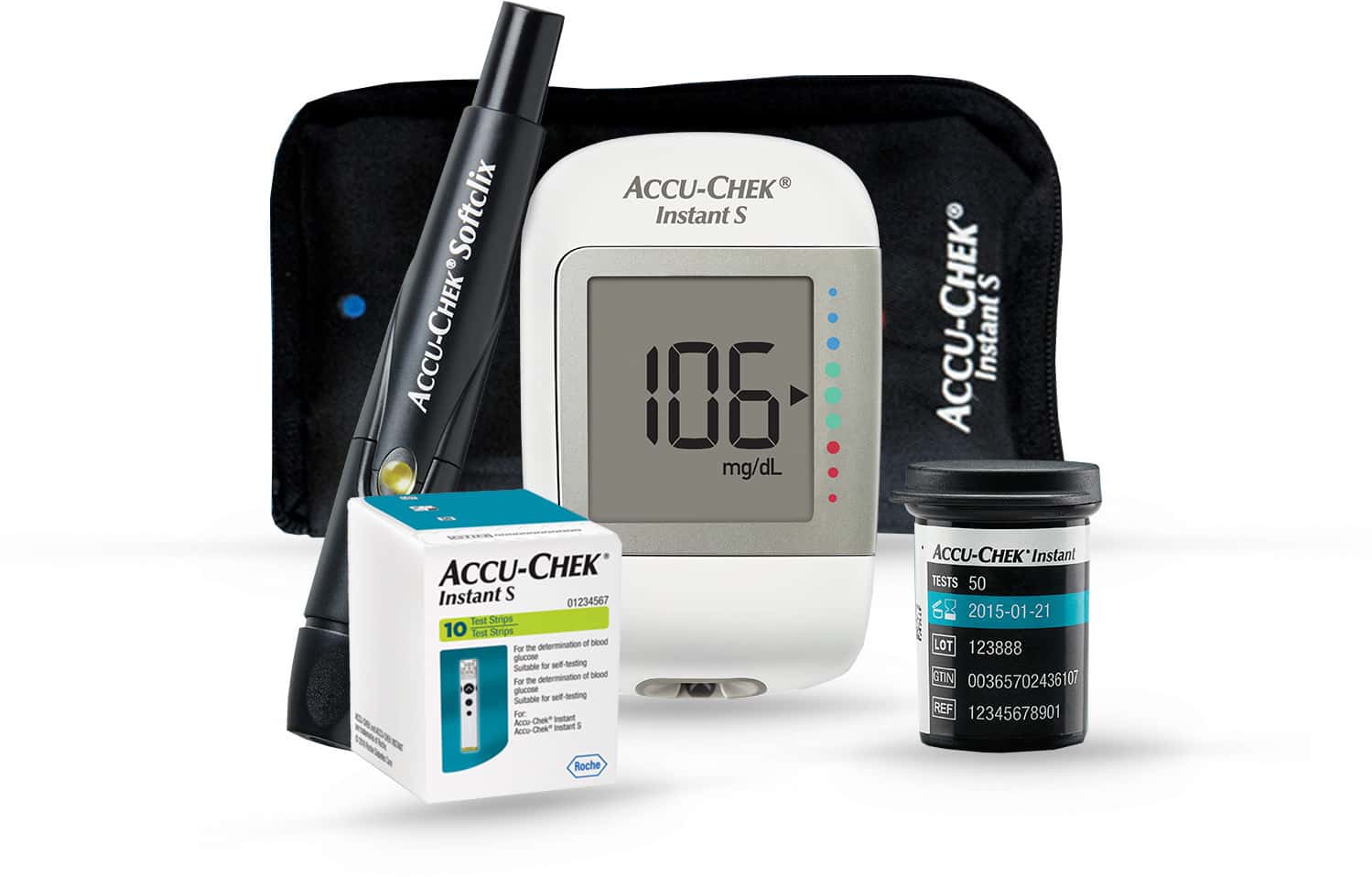Buy ACCU-CHEK INSTANT S GLUCOMETER KIT (WITH FREE 10 STRIPS) Online ...