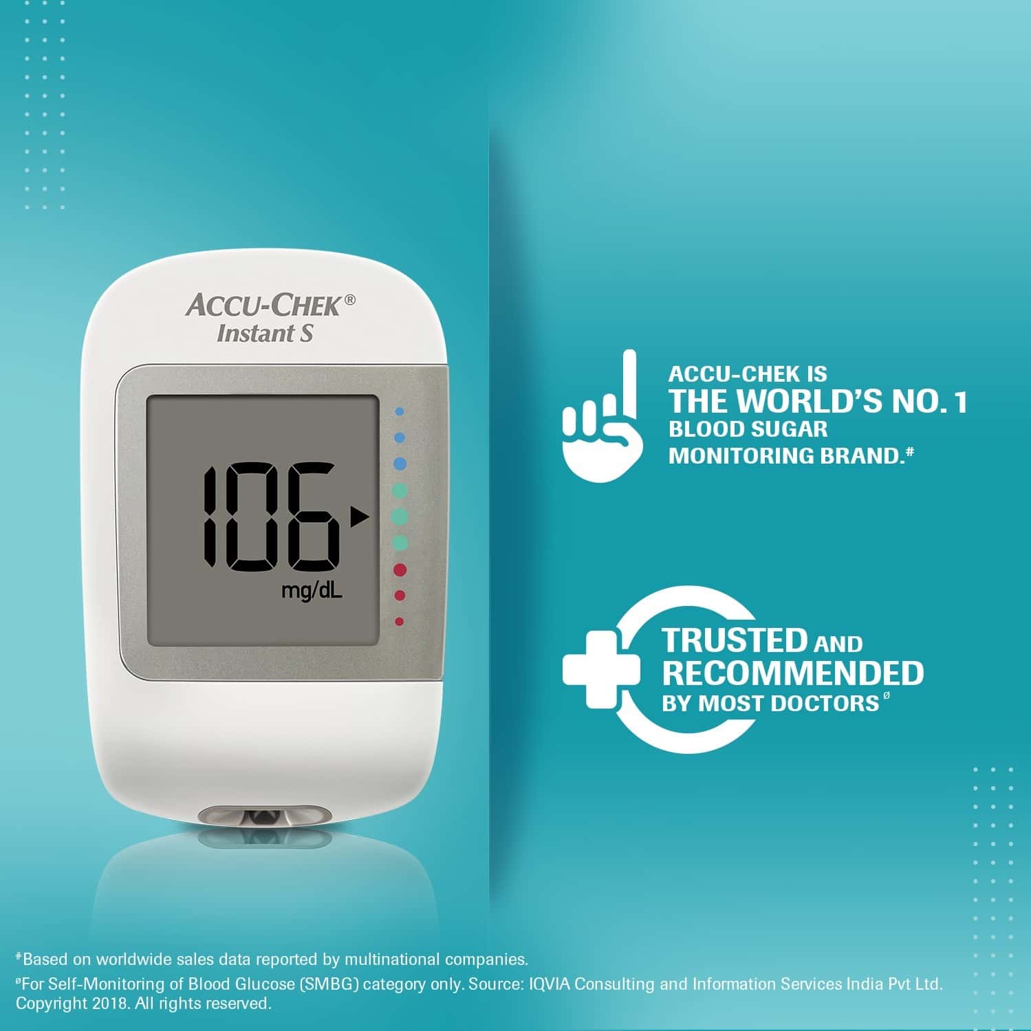 Buy ACCU-CHEK INSTANT S GLUCOMETER KIT (WITH FREE 10 STRIPS) Online ...