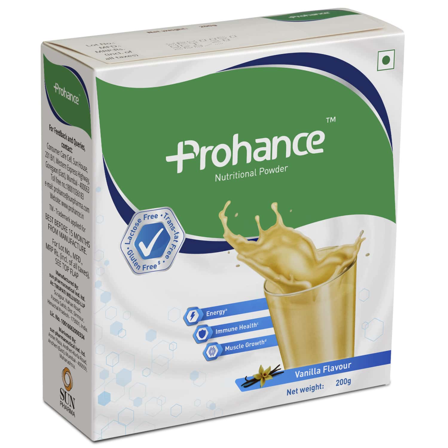 Buy PROHANCE VANILLA NUTRITION DRINK REFILL OF 200 G Online & Get Upto ...