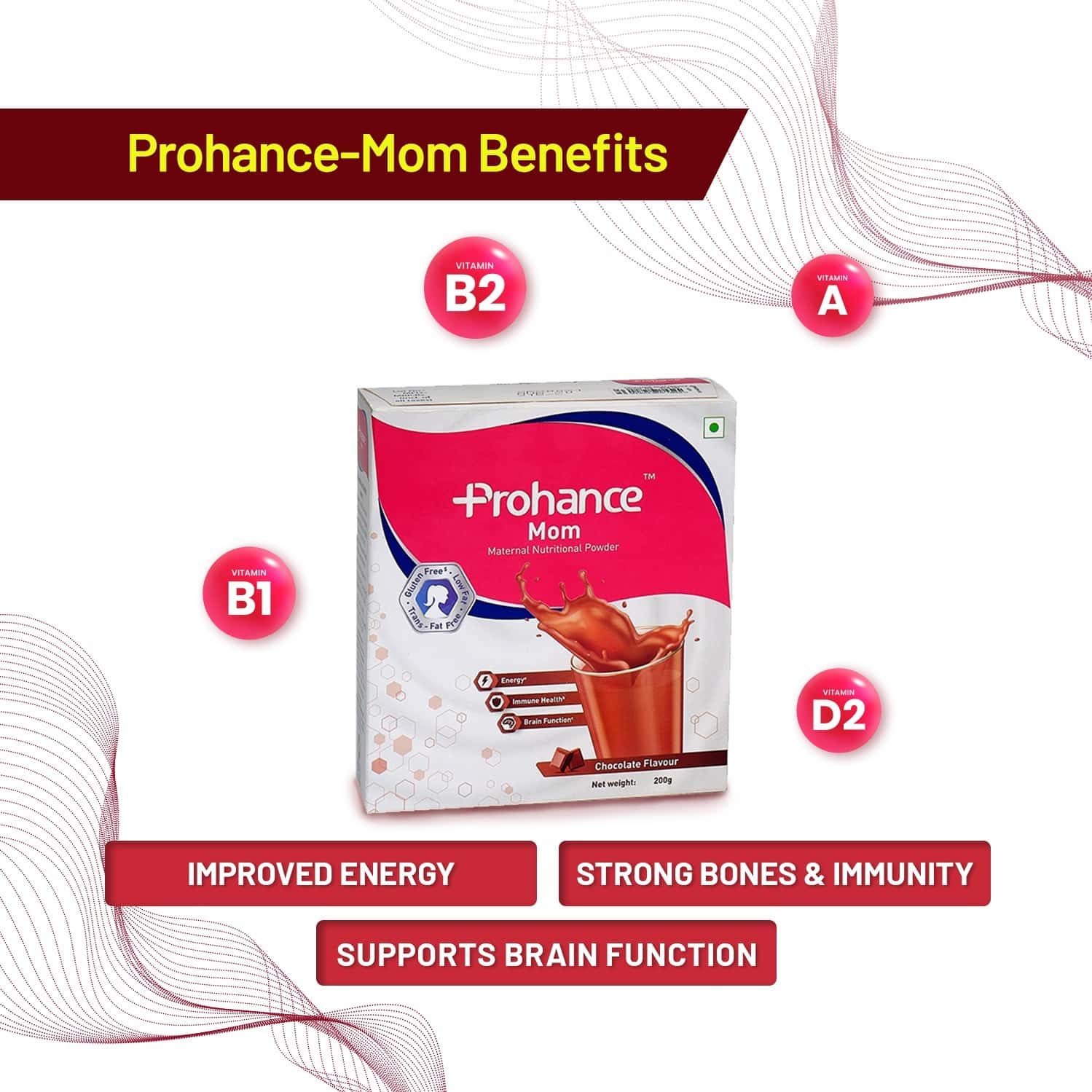 Buy PROHANCE MOM CHOCOLATE NUTRITION DRINK PACKET OF 200 G Online & Get ...