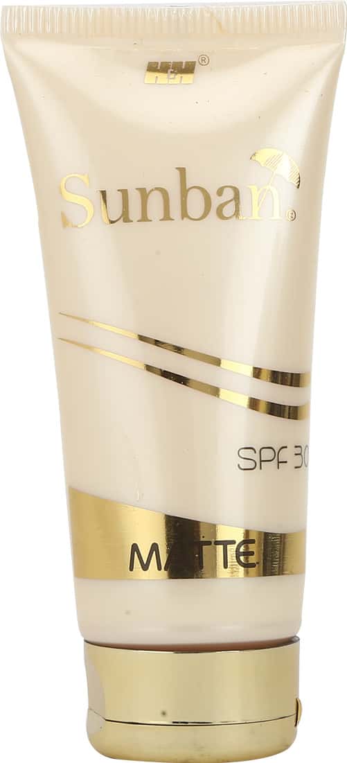 Buy SUNBAN SPF 30 MATTE TUBE OF 75GM SUNSCREEN GEL Online & Get Upto 60 ...