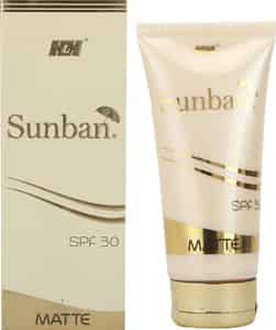 Buy SUNBAN SPF 30 MATTE TUBE OF 75GM SUNSCREEN GEL Online & Get Upto 60 ...