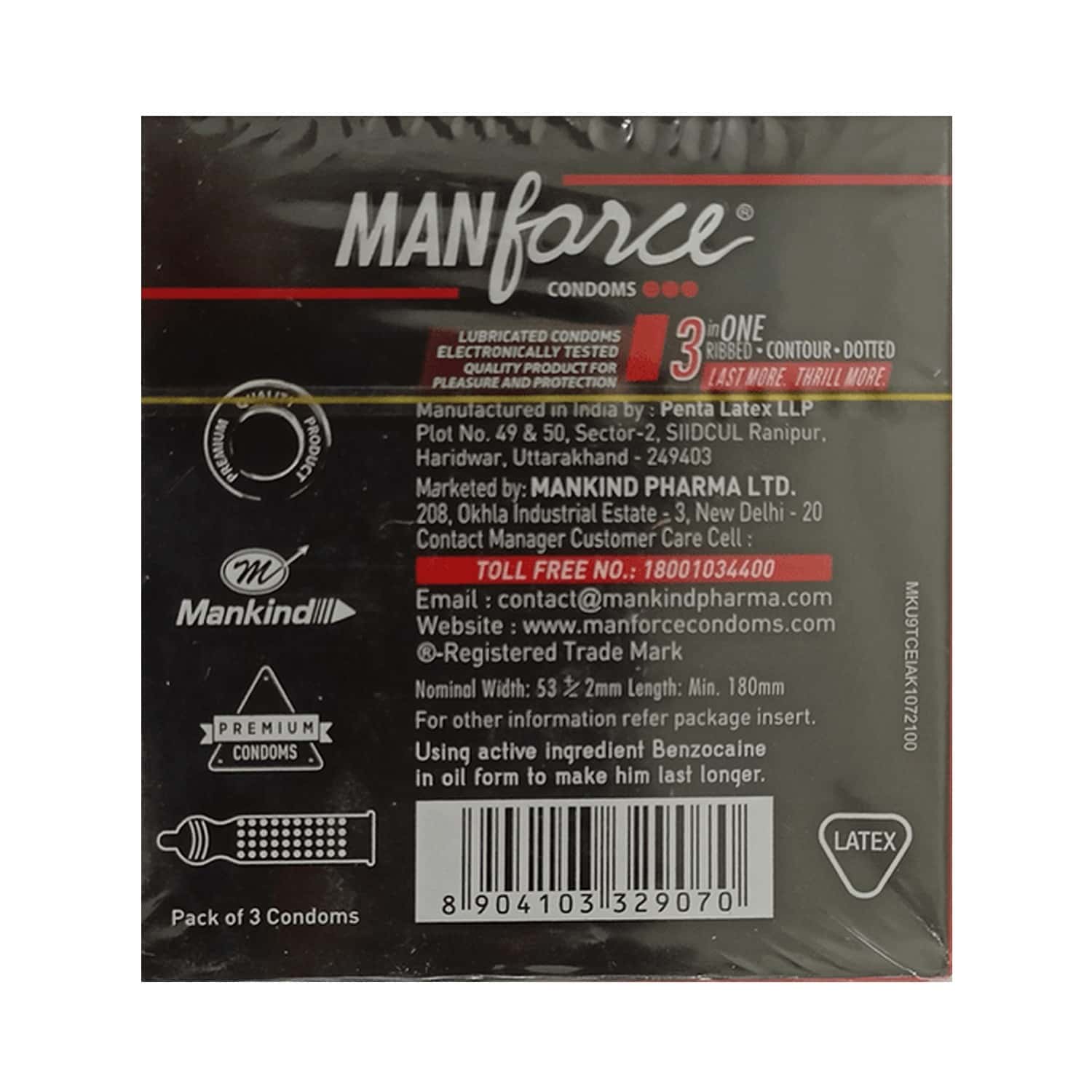 Buy MANFORCE OVERTIME ORANGE FLAV CONDOM 3'S Online & Get Upto 60% OFF ...