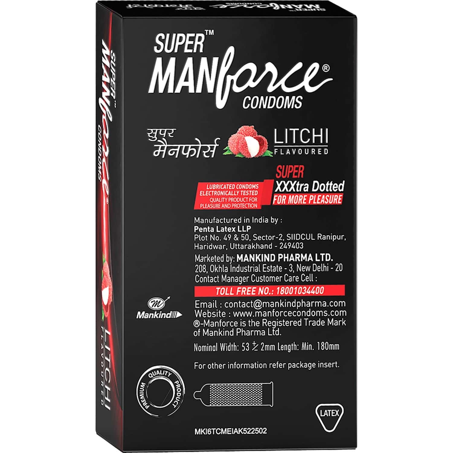 Buy MANFORCE SUPER LITCHI CONDOM 10'S Online & Get Upto 60% OFF at ...