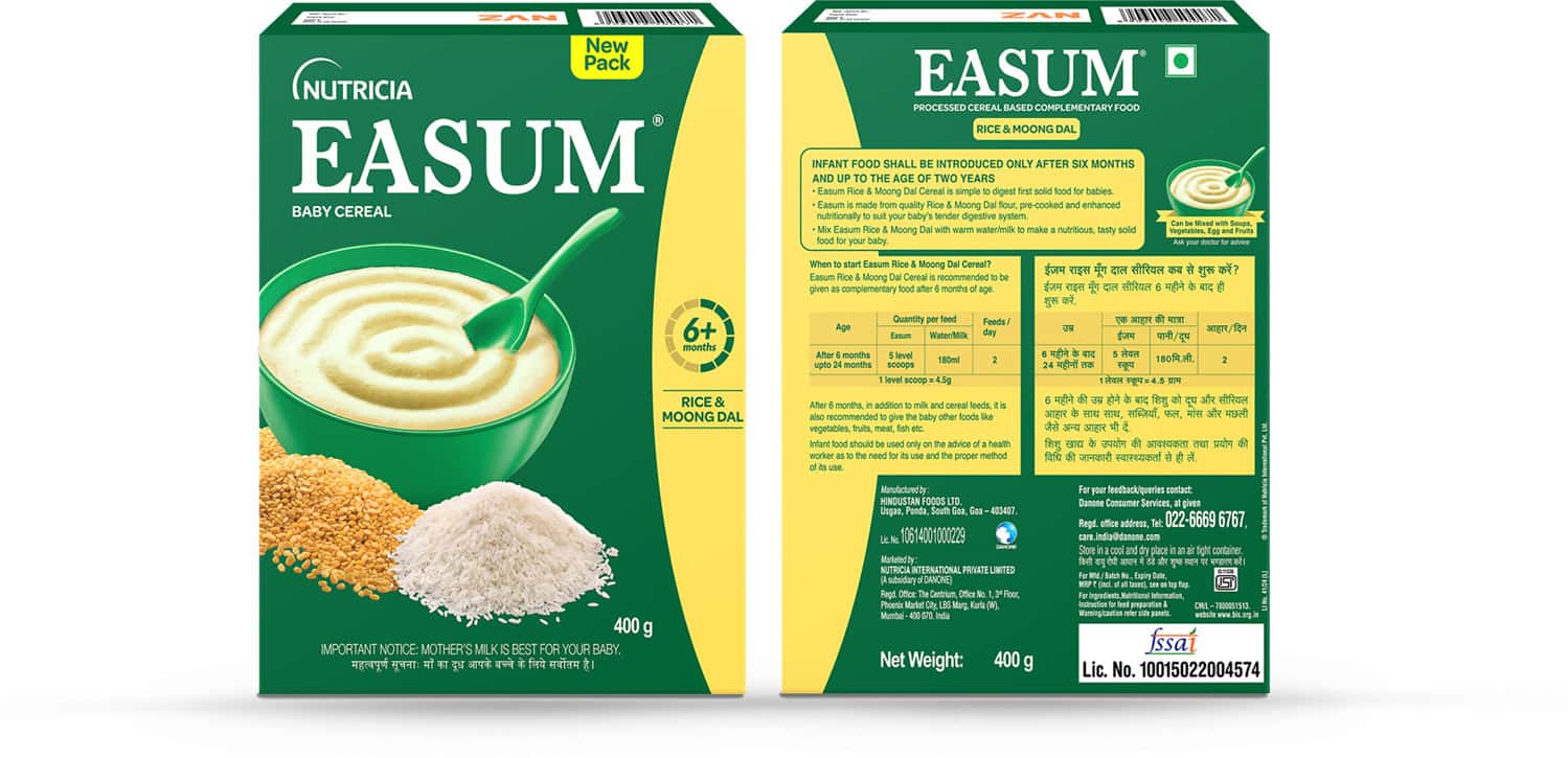 Buy EASUM BABY CEREAL BABY FOOD OF 400 GM Online & Get Upto 60% OFF at ...